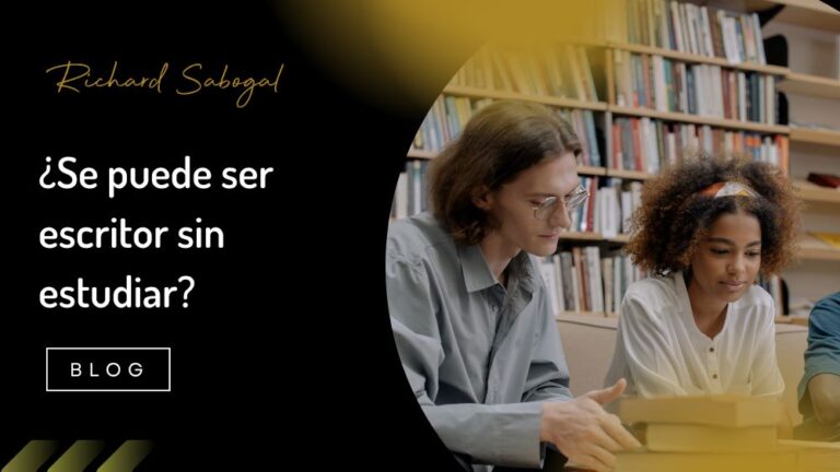¿Se puede ser escritor sin estudiar?