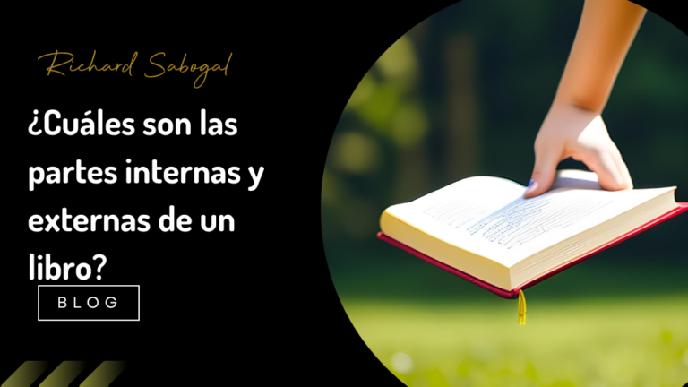 ¿Cuáles son las partes internas y externas de un libro?